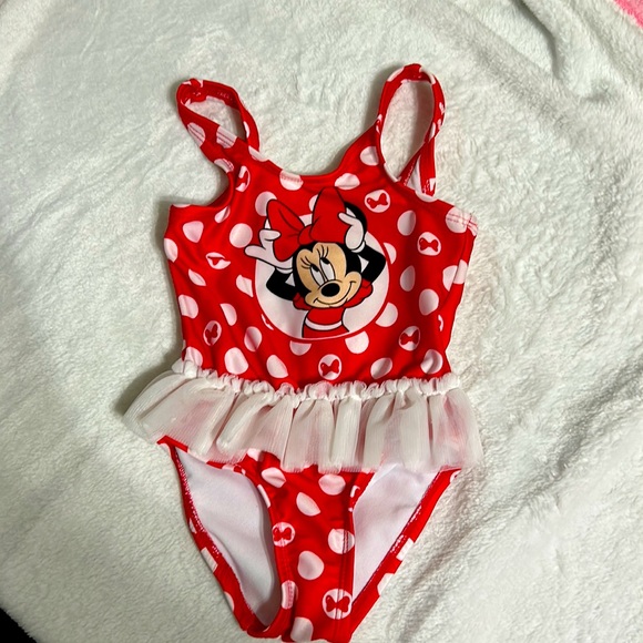 Disney | Swim | Disney Baby Minnie Mouse Swimsuit Worn Only Twice Sz2 ...